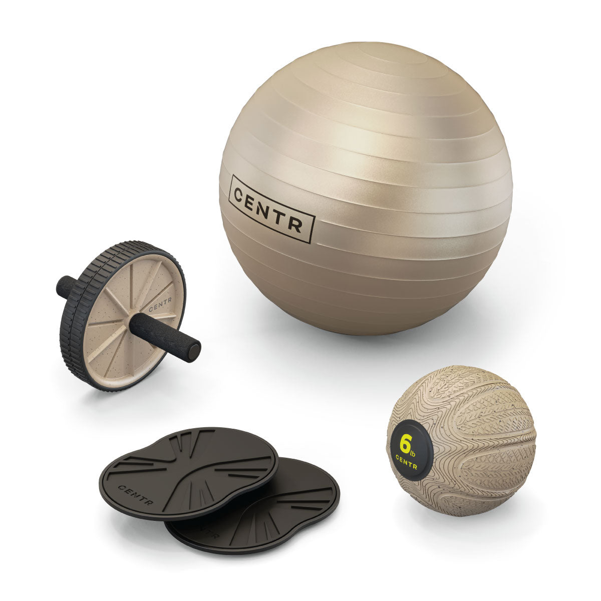 Ab & Core Training Kit - With Ab Roller - Centr
